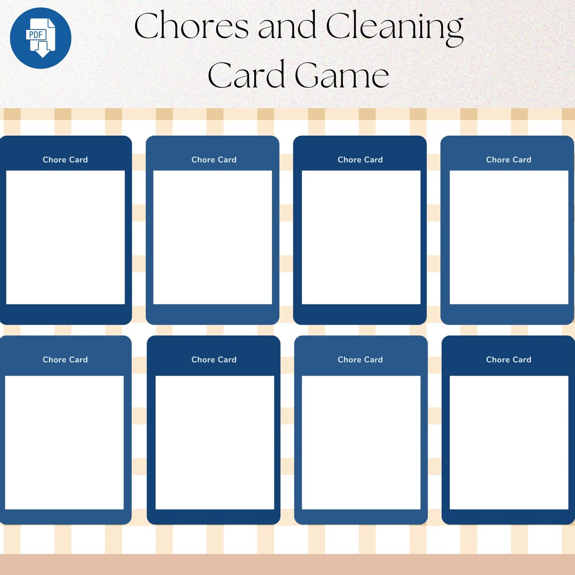 Chore Routine Card Game I Mix and Match I Visual Chore Cards I ...