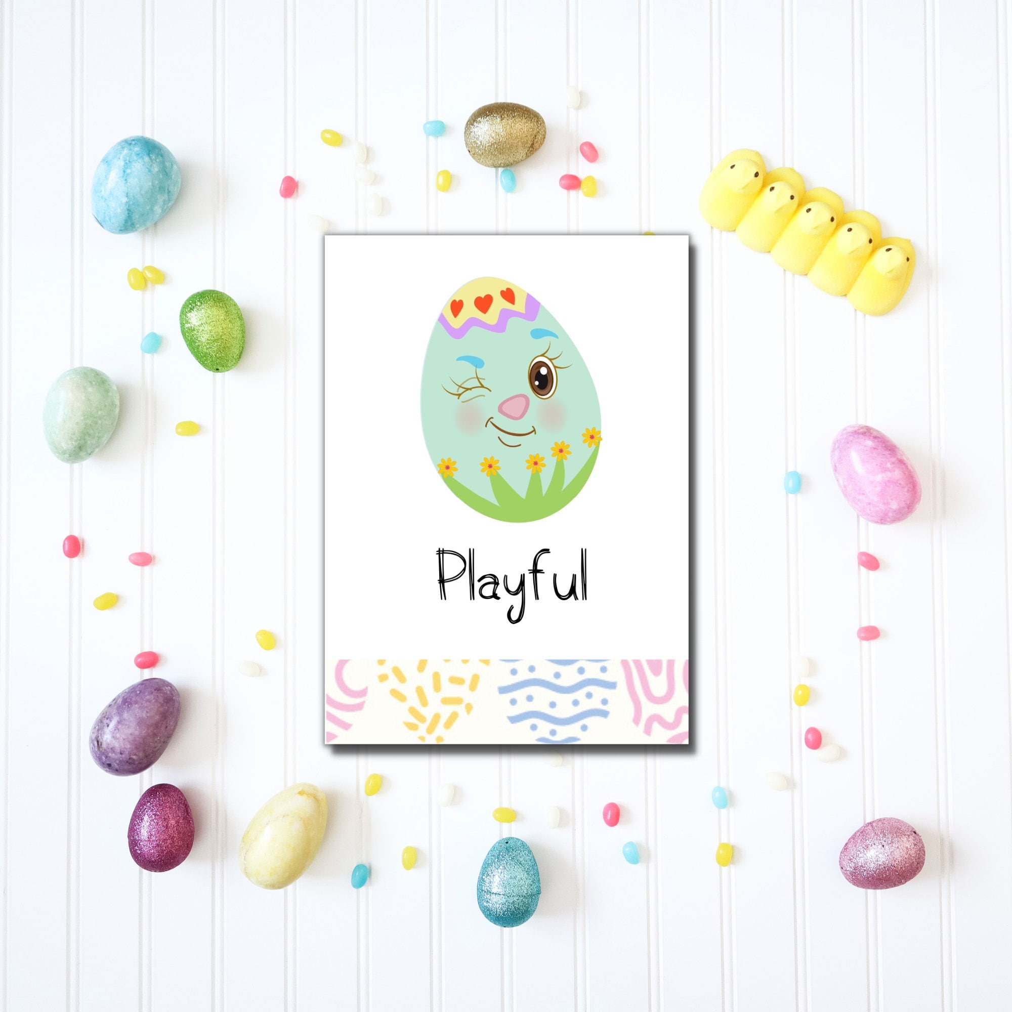 12 Cards for Emotional Awareness PRINTABLE 12 Easter Egg Card Set Kids ...