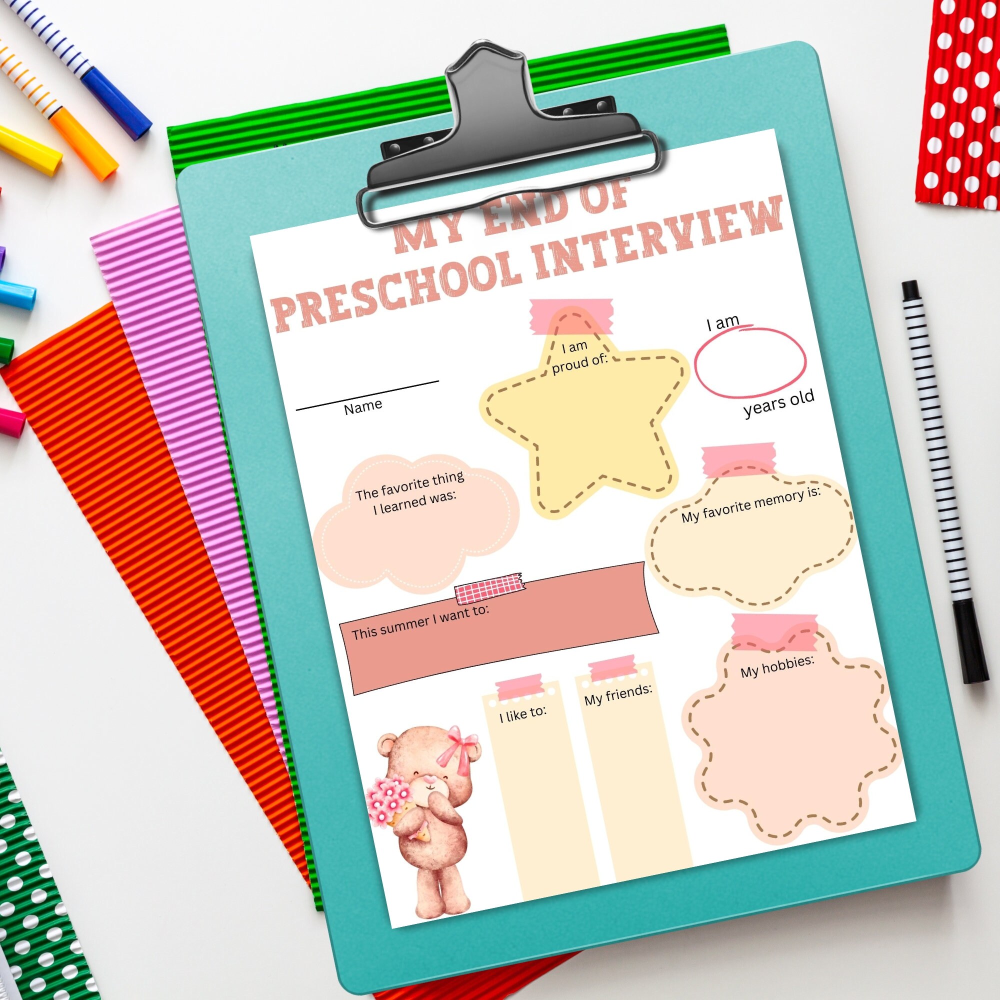 Preschool Kids Interview, Begin Summer, Questions, Teacher, Last Day ...
