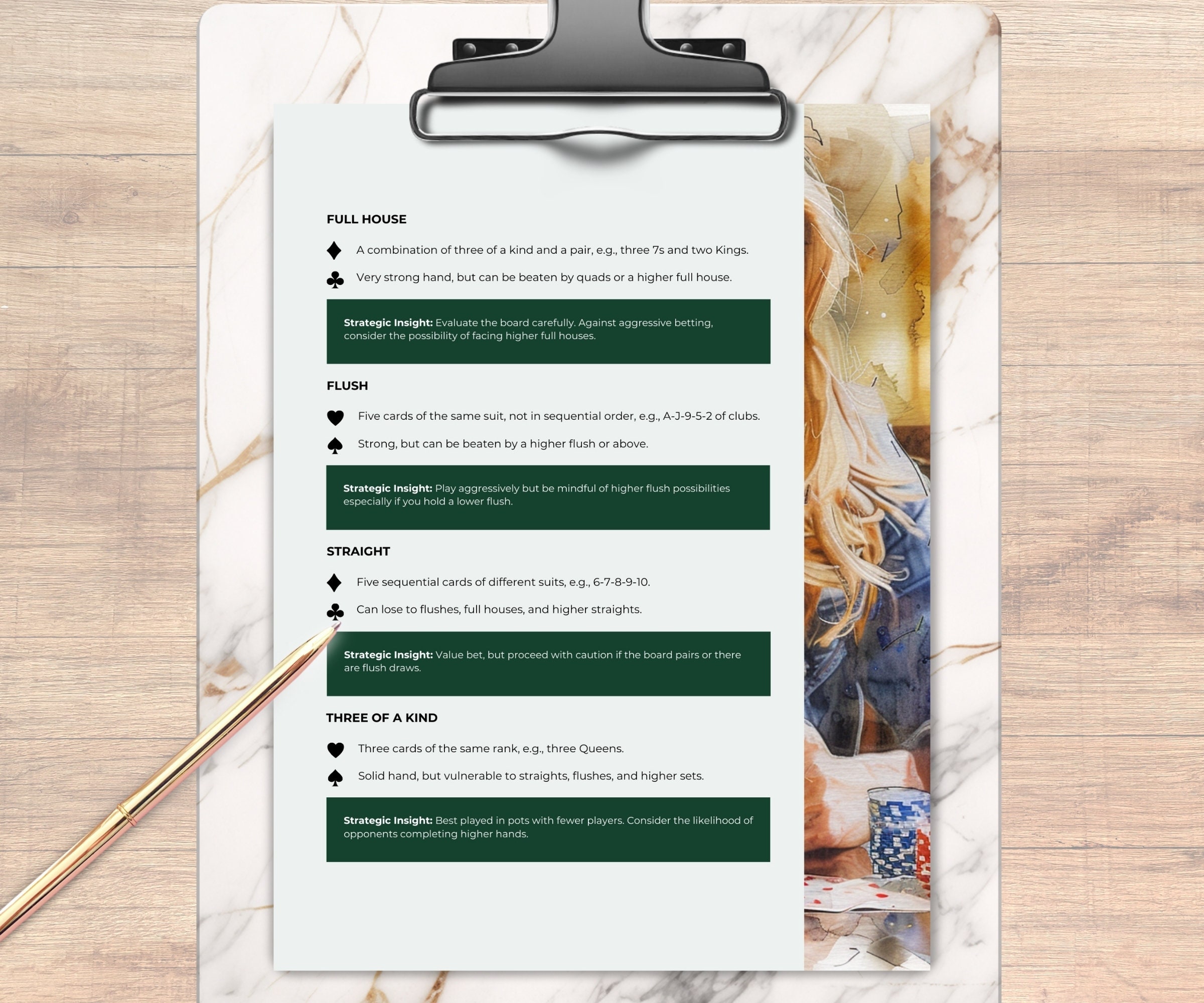 Poker Cheat Sheet, Texas Hold'em Hand Rankings, Poker Hand Rank Instant ...