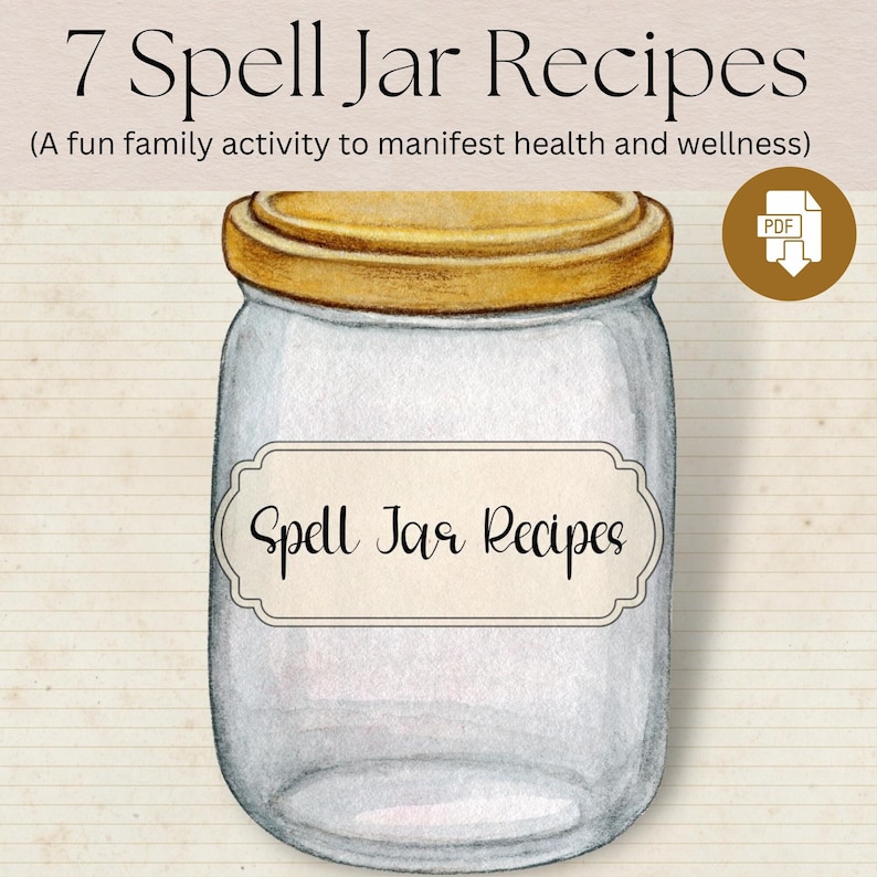 7 DIY Spell Jar Recipes | Witchcraft, Wellness (printable PDF) - Etsy