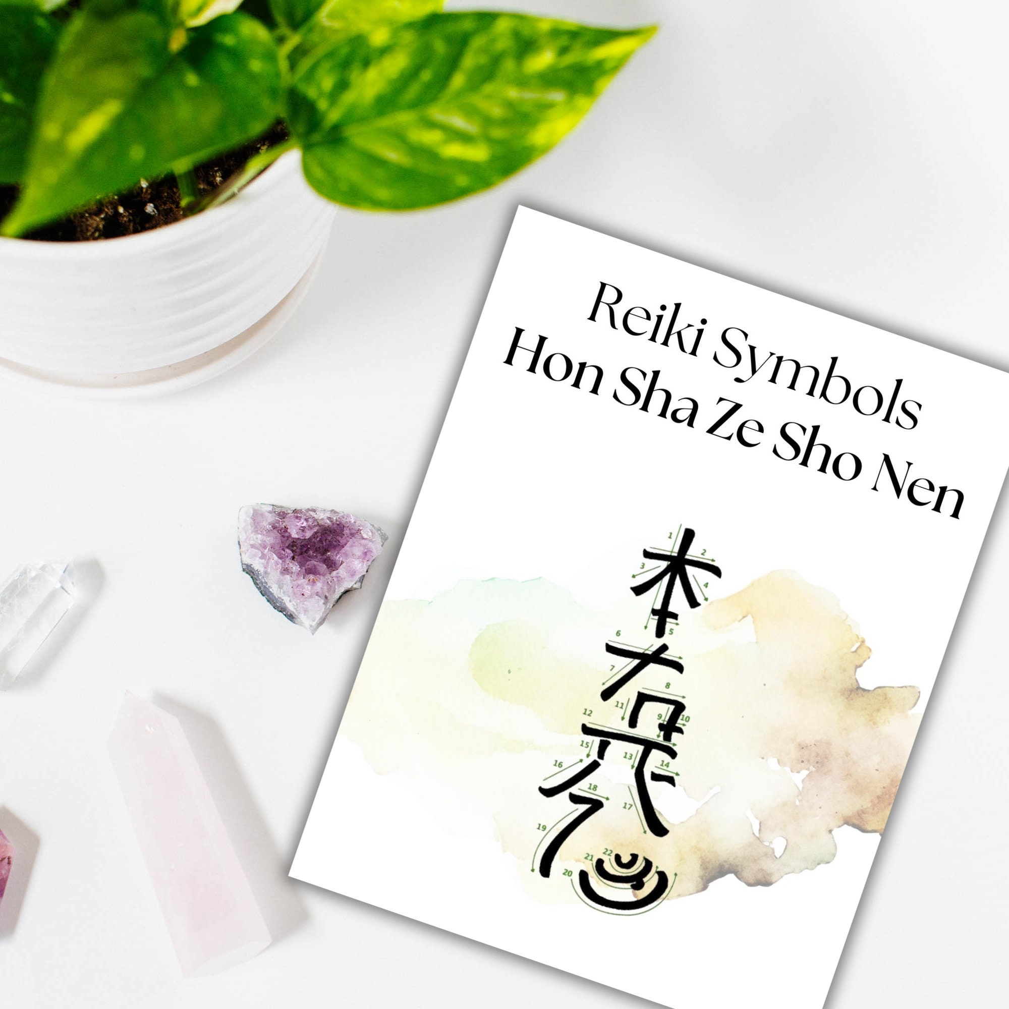 REIKI SYMBOLS for Reiki Healing, Reiki Wall Hanging for Spa Studio ...