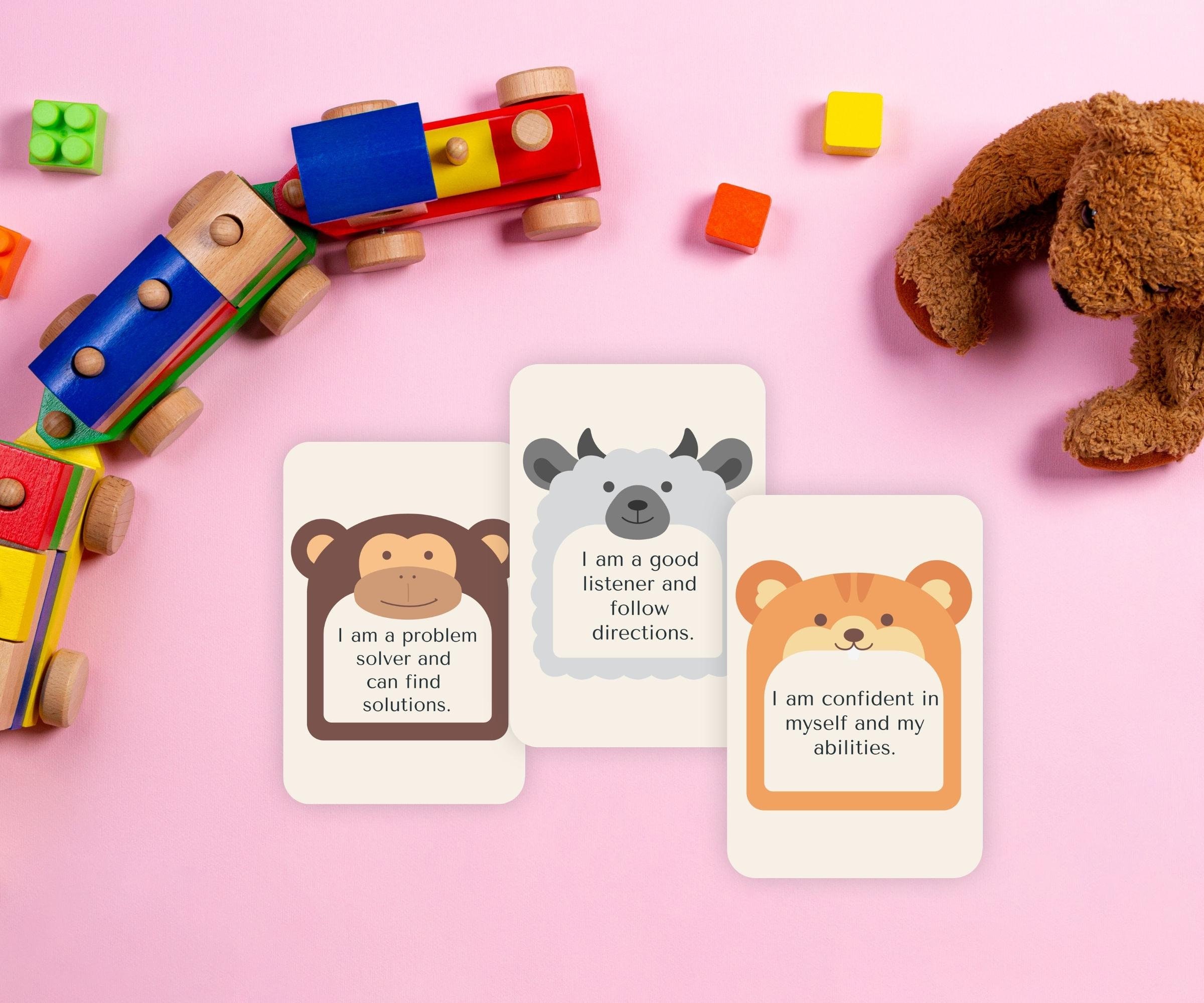 Printable Affirmation Cards for Kids, School Age, Kindergarten ...