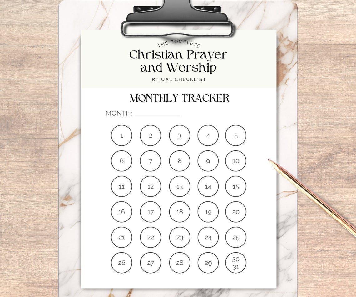 Printable Spiritual Routine Tracker, Activity, Spiritual Habits, Jw ...