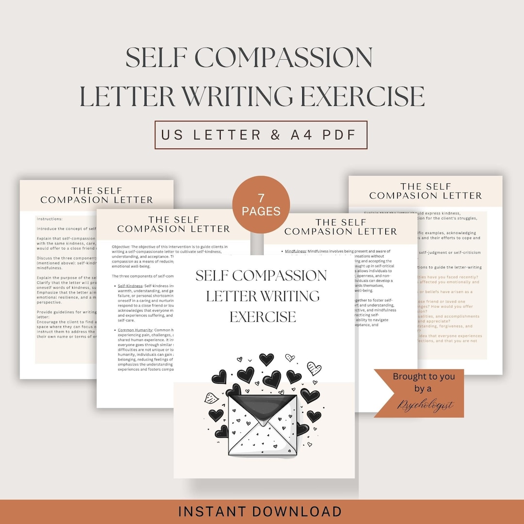 Therapy Treatment Plan, Self Compassion Script, Mindfulness, ACT ...