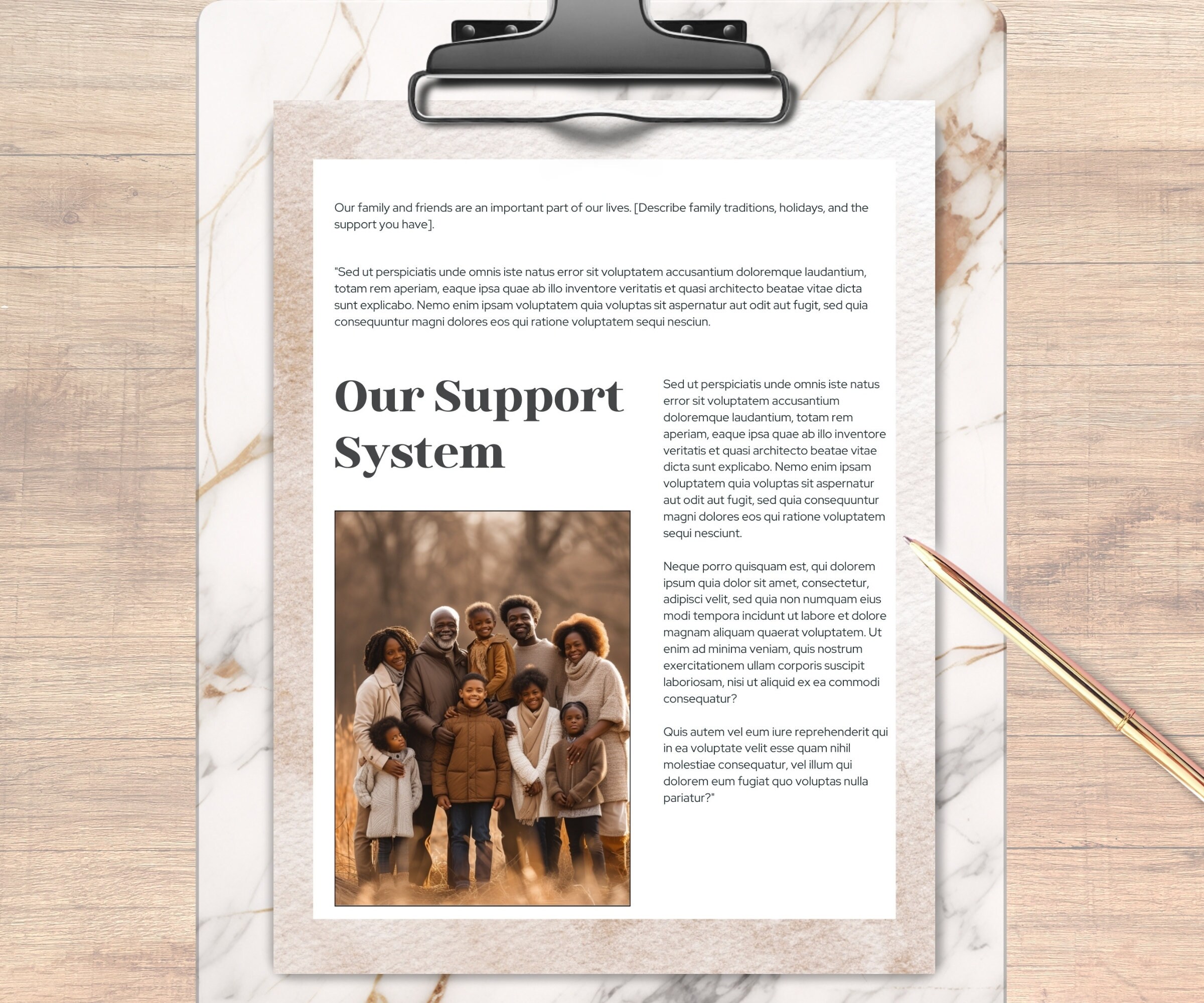 Adoption Profile Template, DIY Profile Book, Adoption Profile Book ...