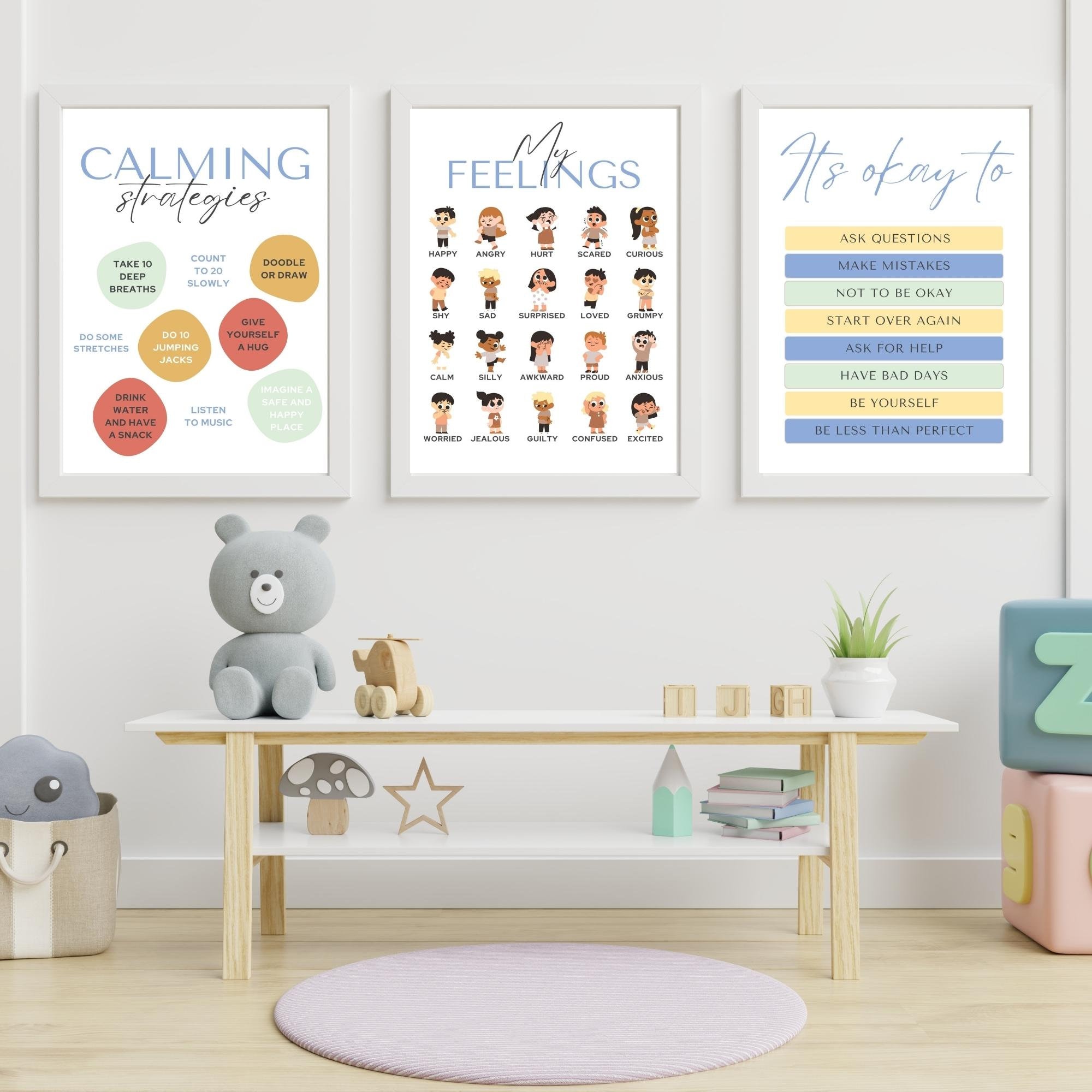 Calming Corner Therapy Office Decor Bundle 20 I Classroom I Boho ...