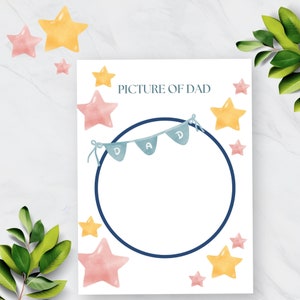 All About Dad Printable Fill in Template, Fathers Day Gift From Kid ...