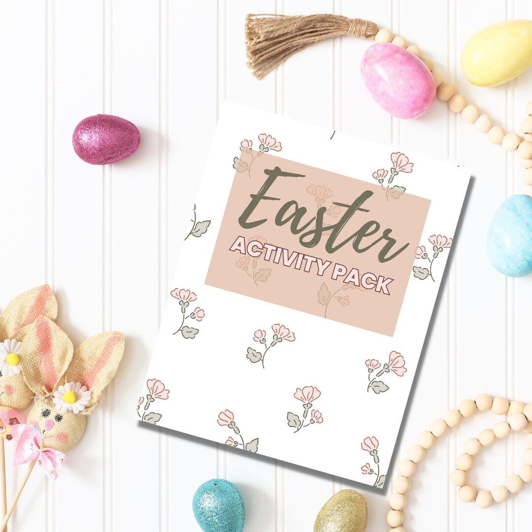 Easter Activity Pack Printable, Kids Easter Games, Easter Word Search ...