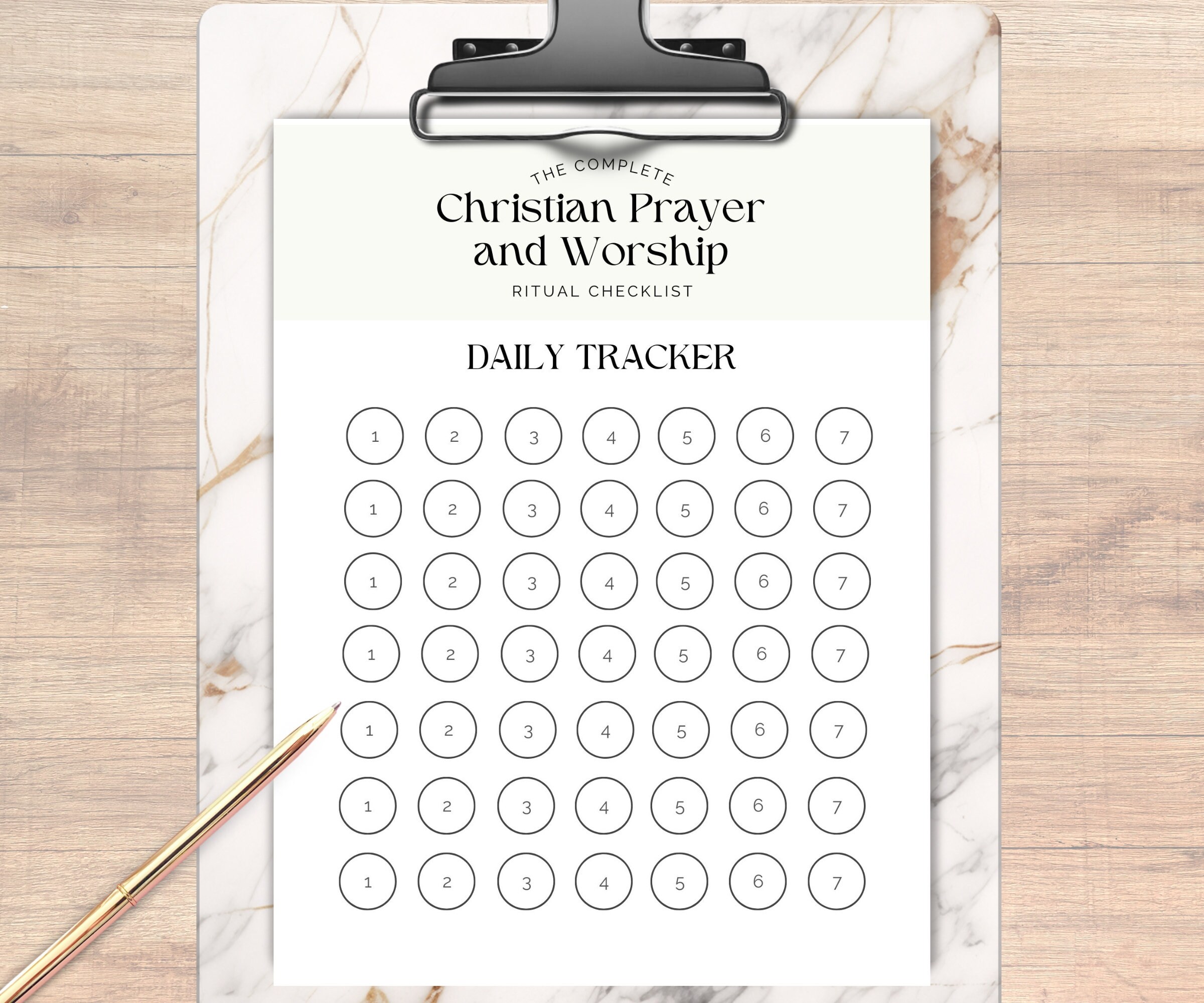 Printable Spiritual Routine Tracker, Activity, Spiritual Habits, Jw ...