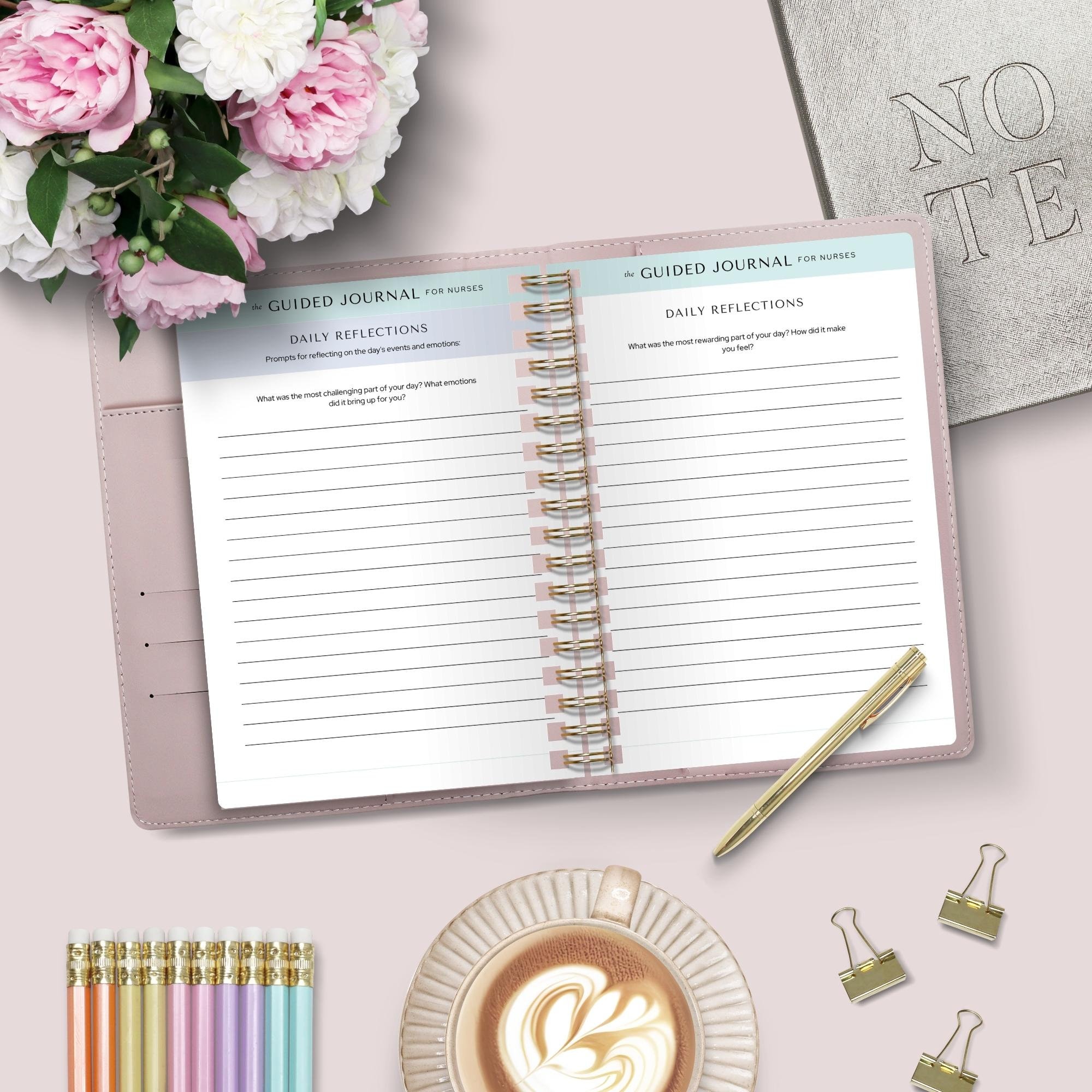 Nurses Journal, Printable Journal Nursing, Nursing Student Resource ...