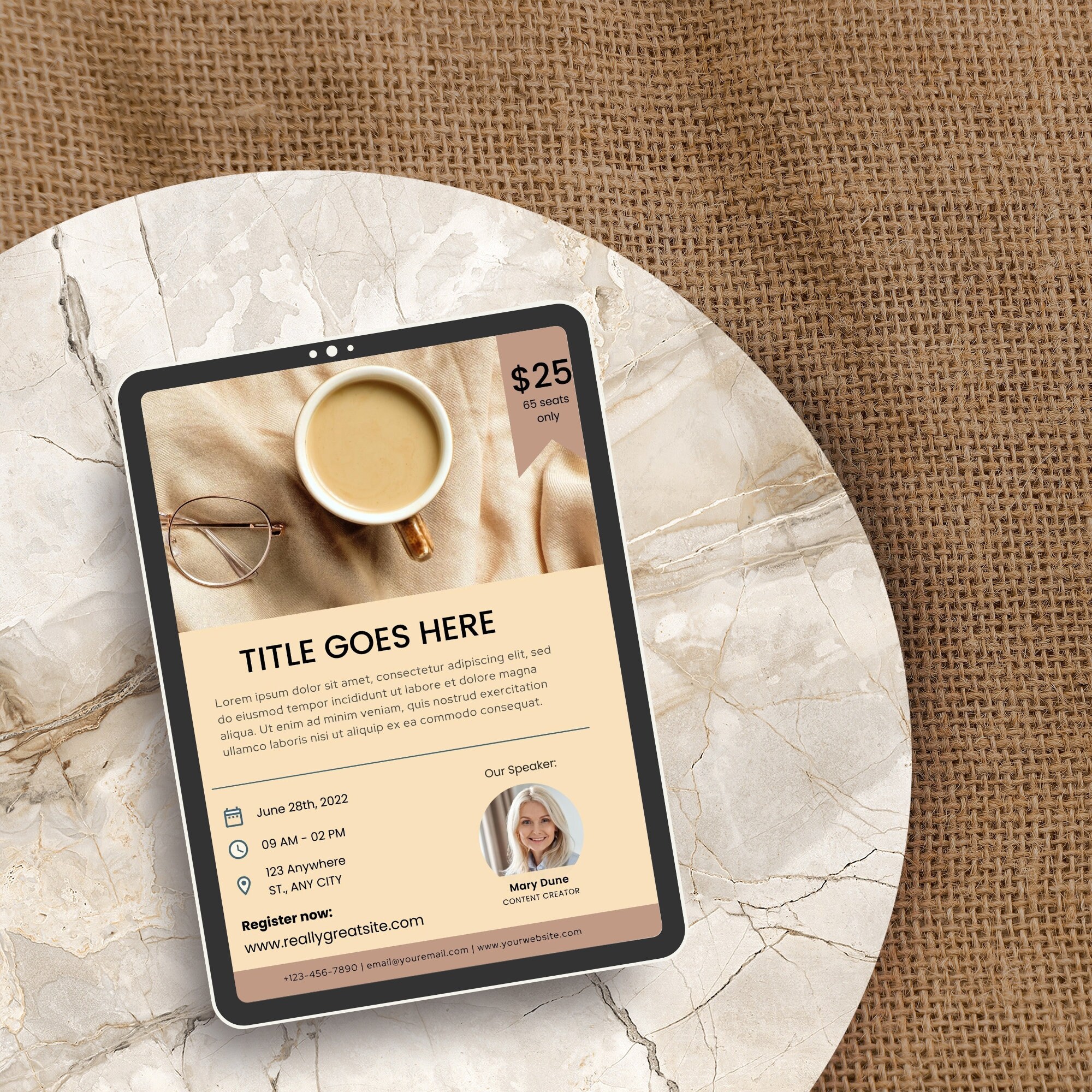 Speaker Bio Sheet Template | Speaker Sheet Canva | Professional Speaker ...