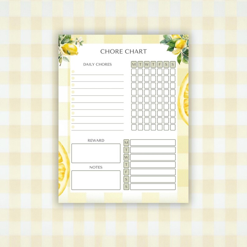 Printable Chore Chart List Bundle | Summer Checklist | Reward Bucks ...
