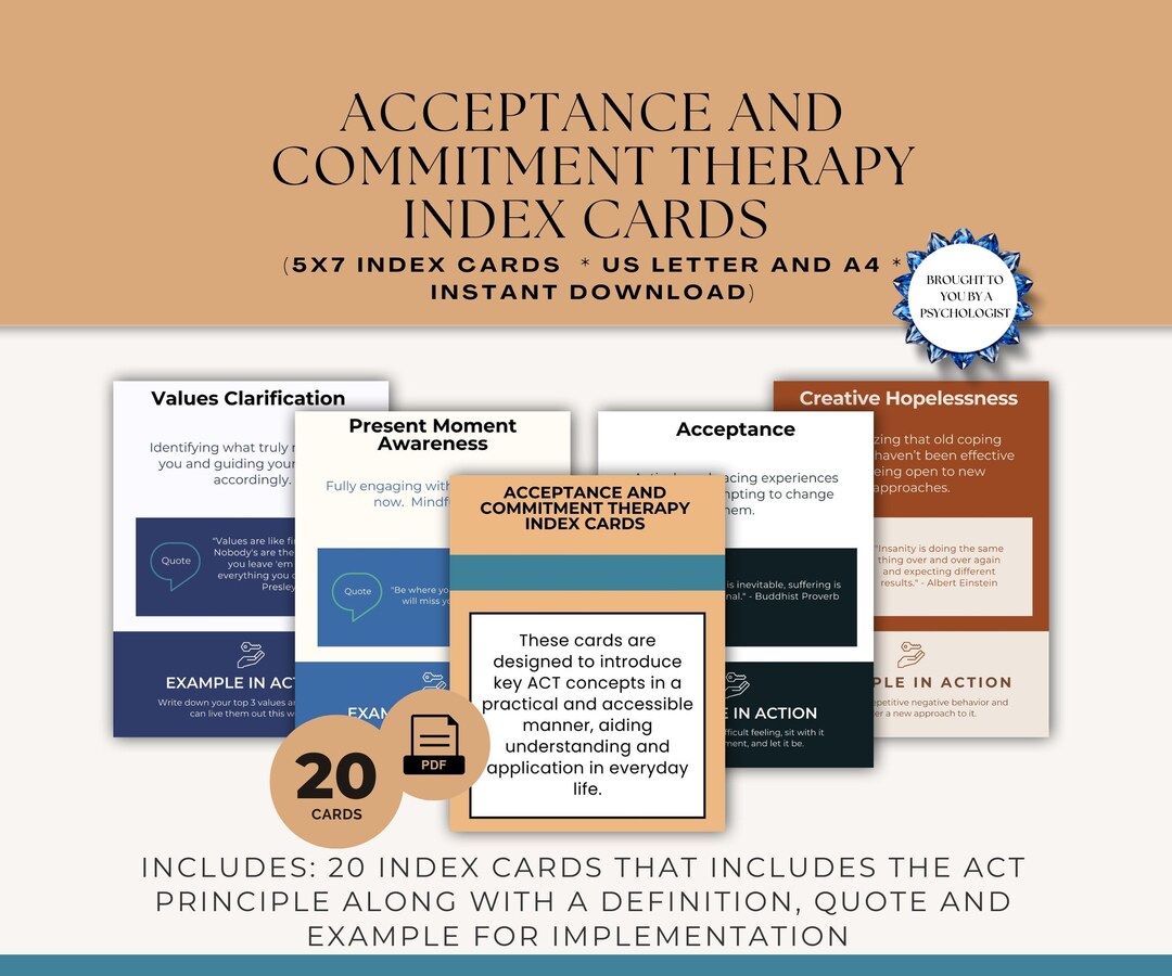 Acceptance & Commitment Therapy, Affirmations, Mental Health, ACT ...