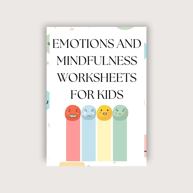 Mindfulness Worksheets for Kids, Self-regulation, Emotional Awareness ...