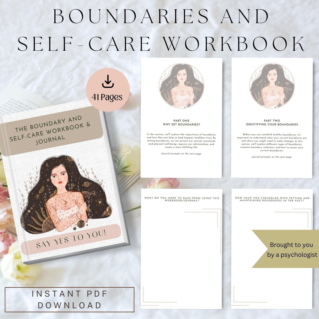 Boundary Workbook I Journal I Prompts I Mental Health I Healthy ...