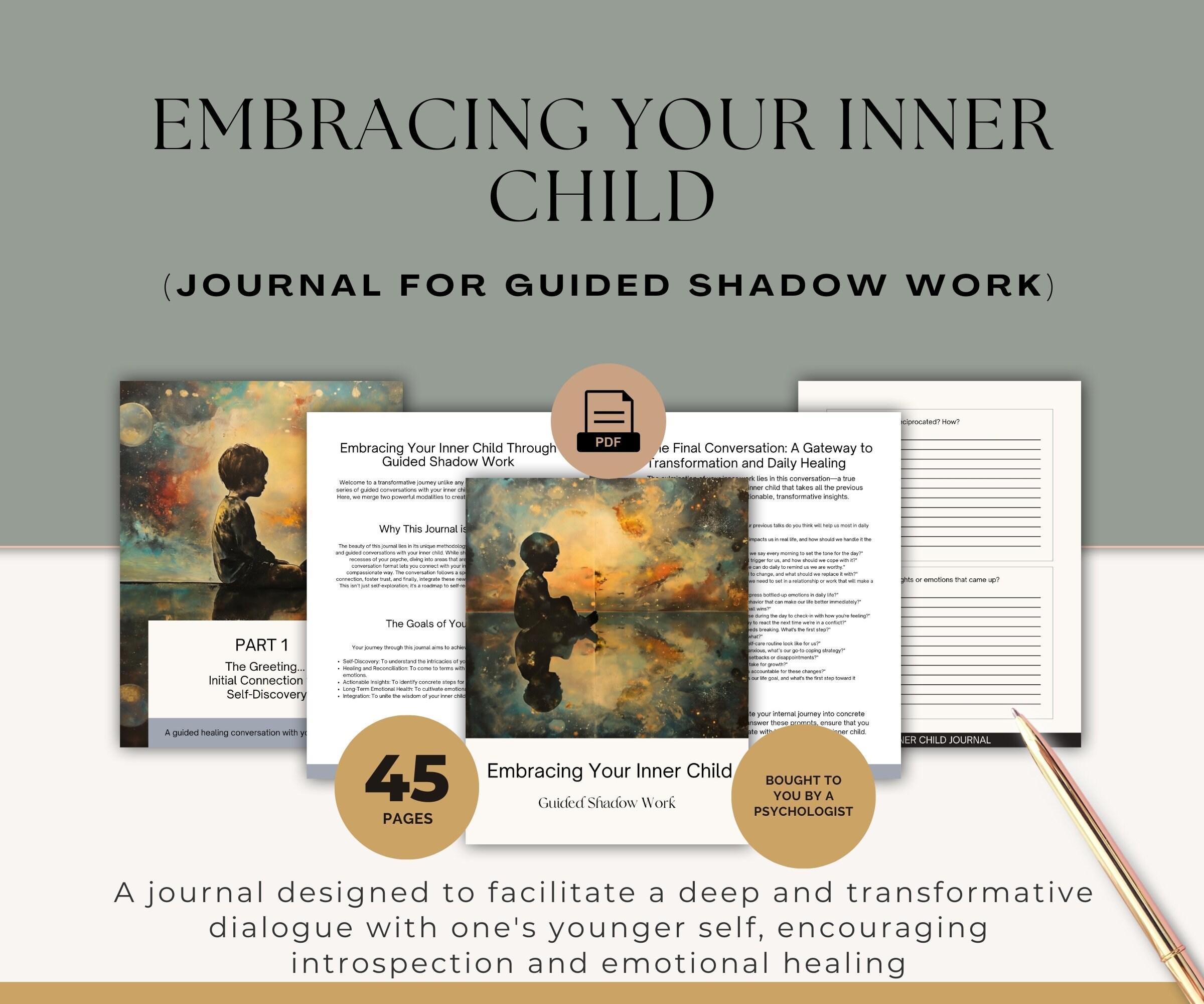 Inner Child Work Journal, Trauma Healing, Mental Health, Reparenting ...