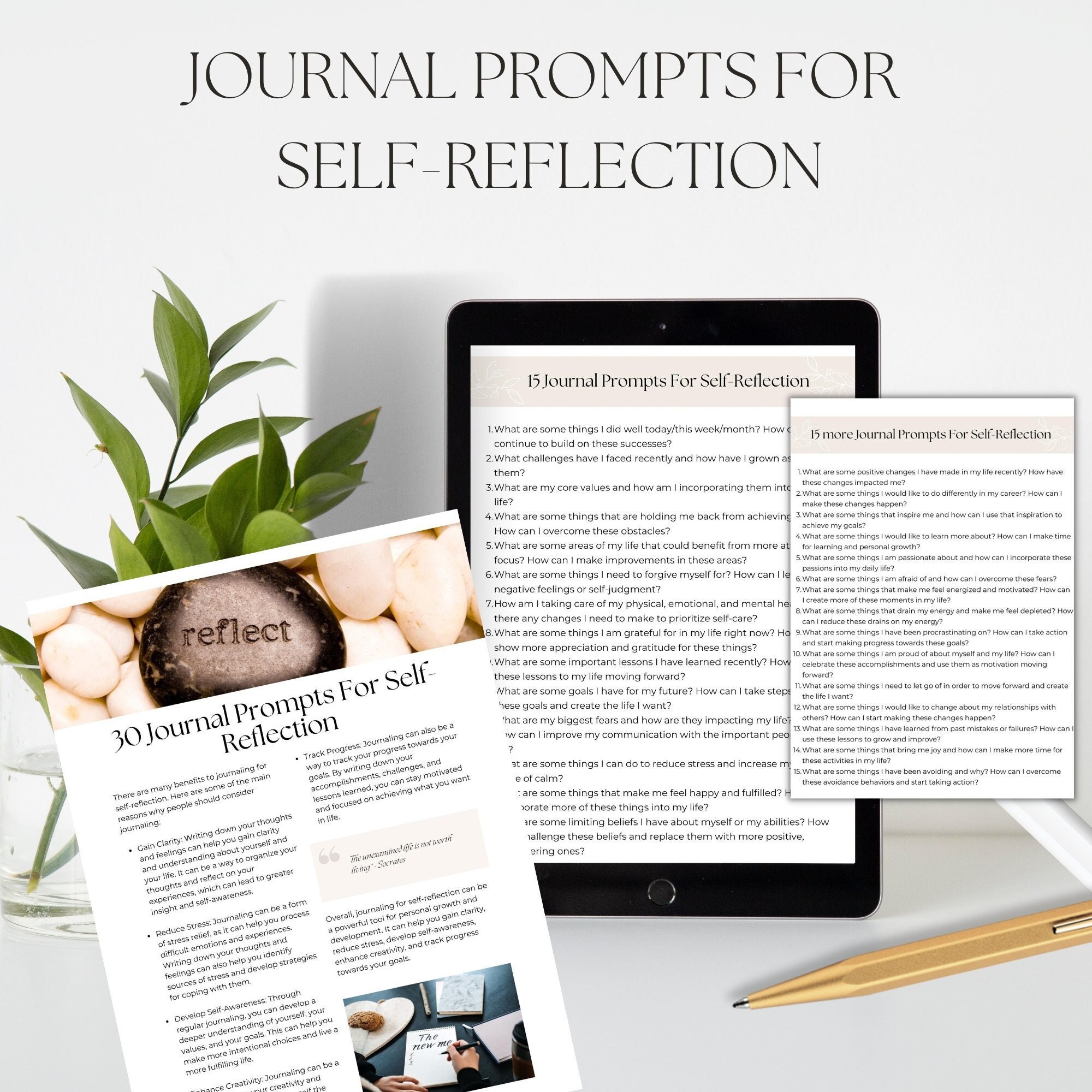 Self-reflection, Journal Prompts, Thought Prompts, Mental Health ...