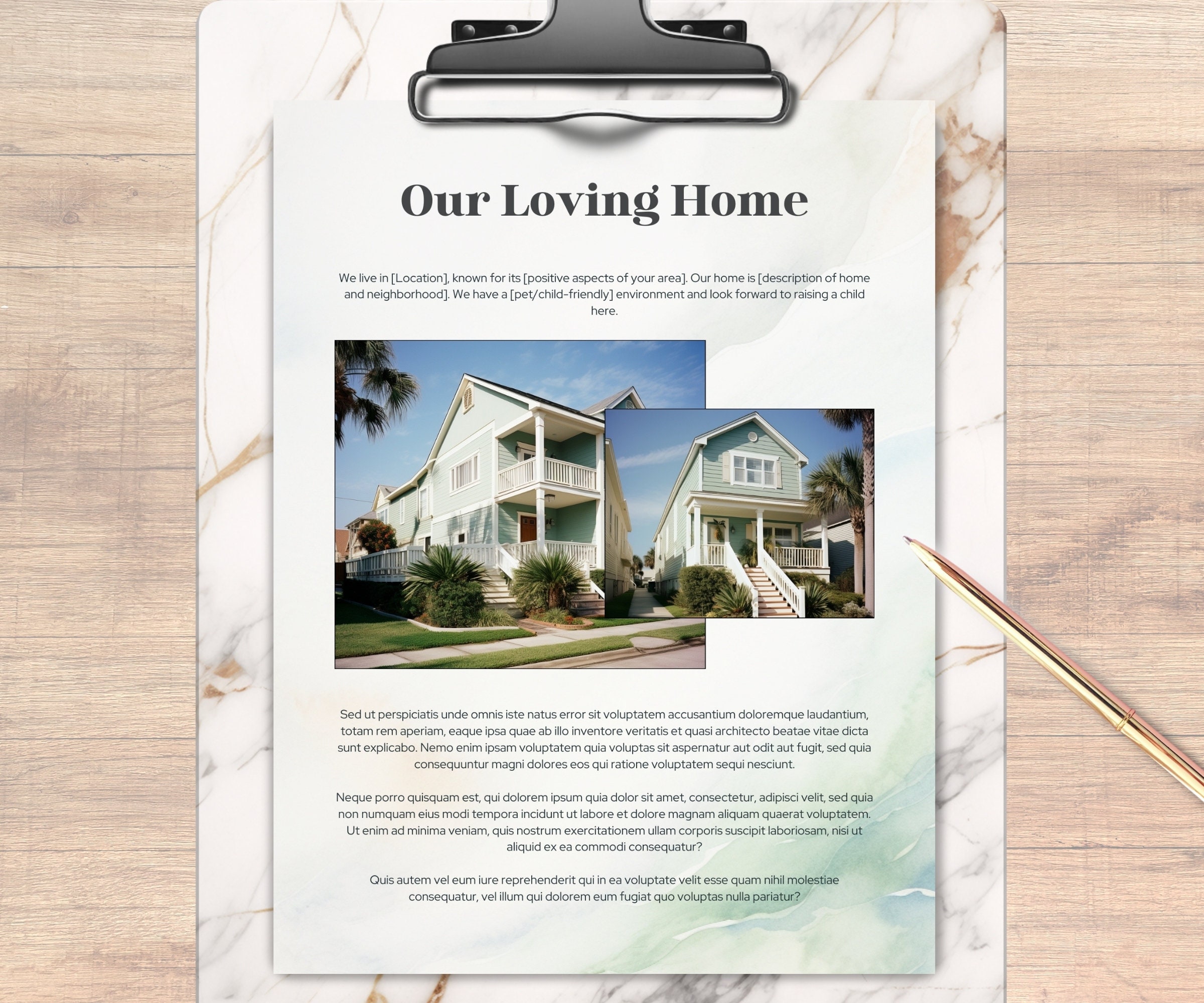 Adoption Profile Template, DIY Profile Book, Adoption Profile Book ...