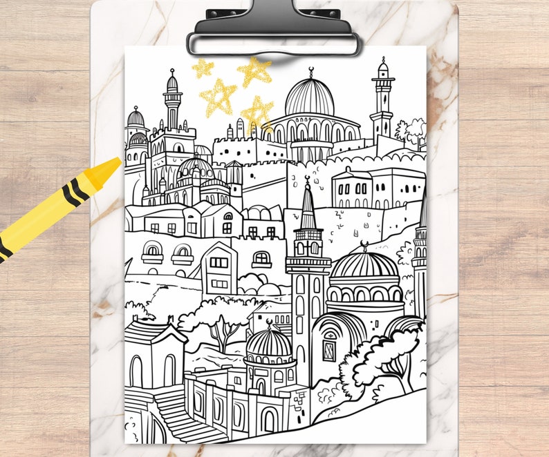 Palestine Coloring Book, Downloadable Digital Palestine Kids Coloring ...