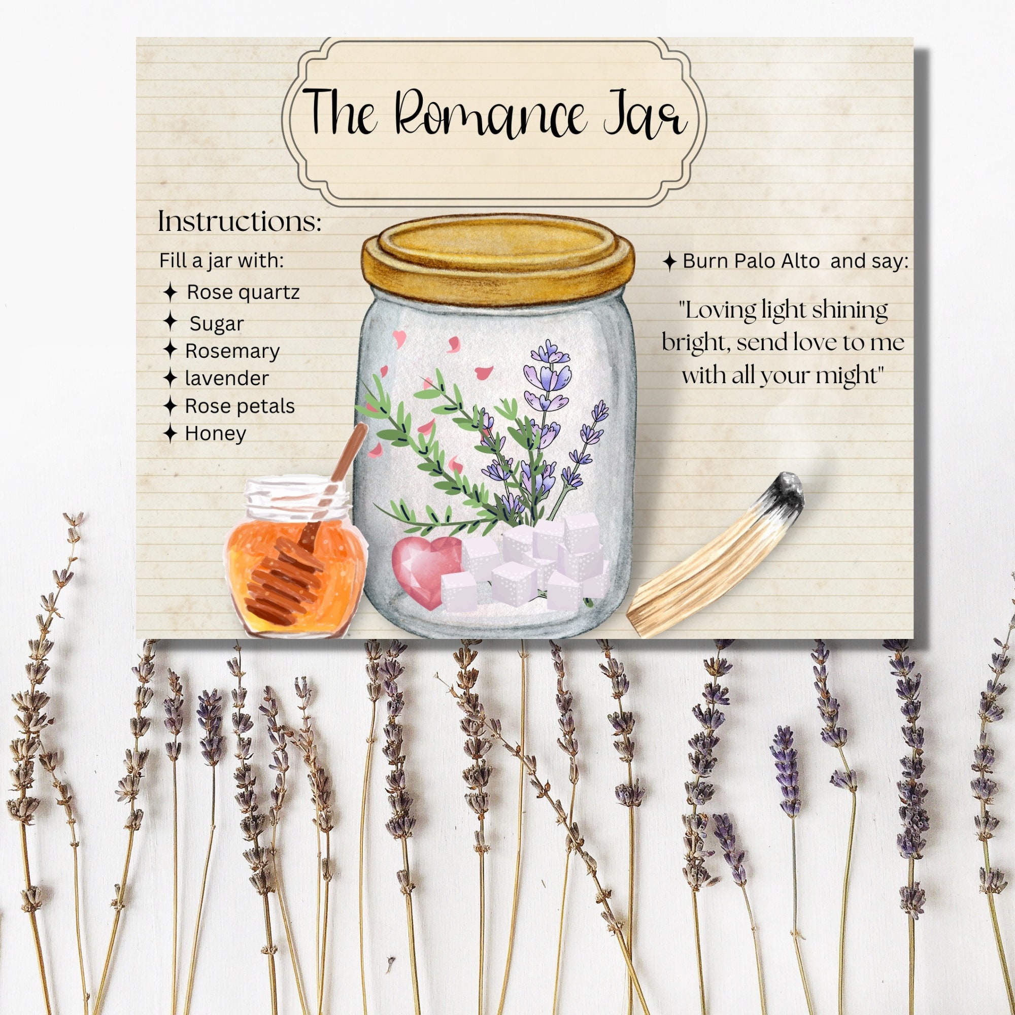 Witch Supplies I 7 Printable DIY Spell Jar Recipes Prosperity Self Love ...