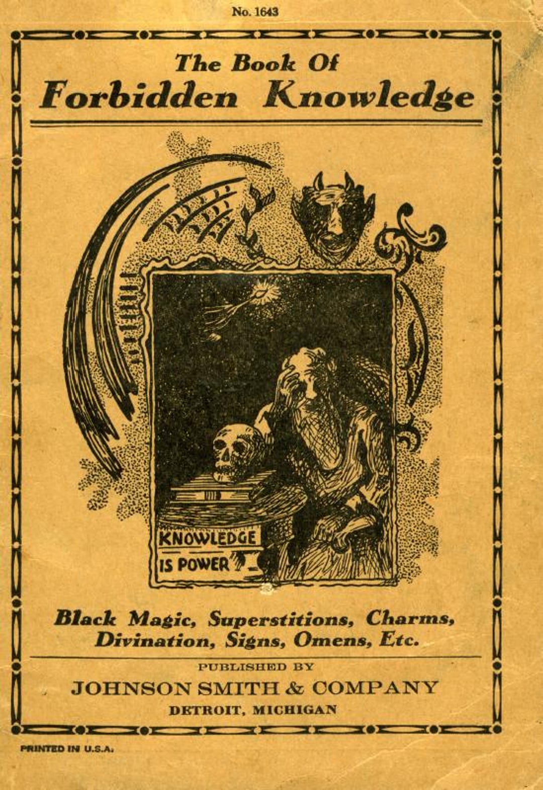 FORBIDDEN KNOWLEDGE: Black Magic, Superstitions, Charms, Divination ...