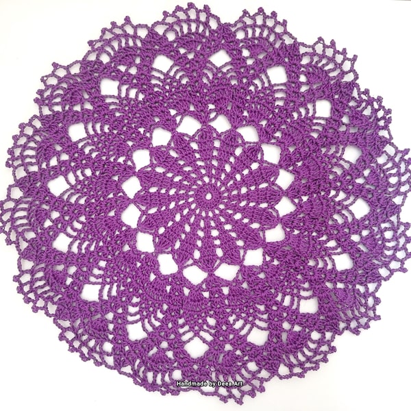 Purple Doily - Etsy