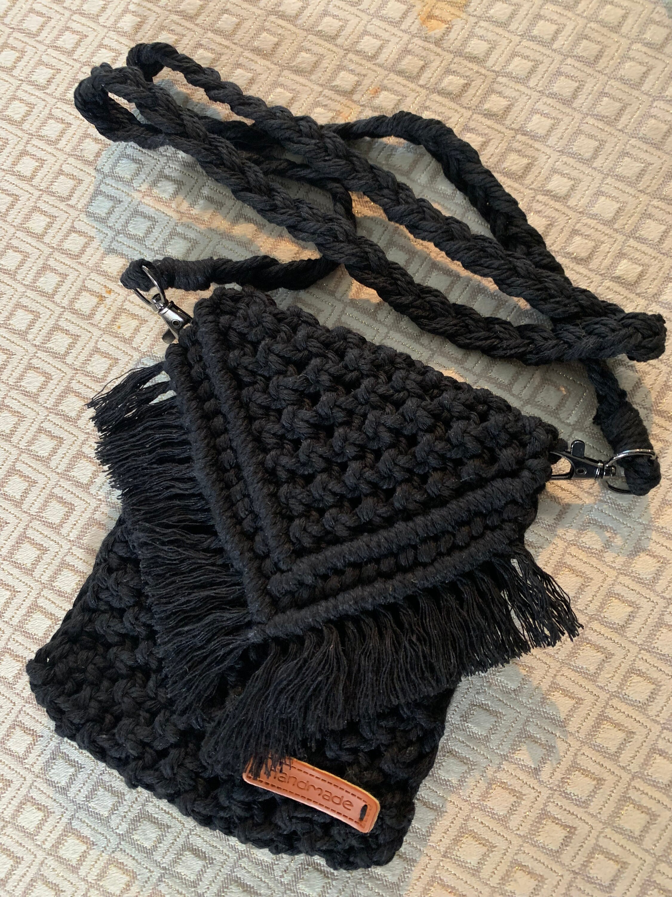 Cell Phone Bag Macrame Shoulder Bag Crossbody Bag Cell Phone Bag ...