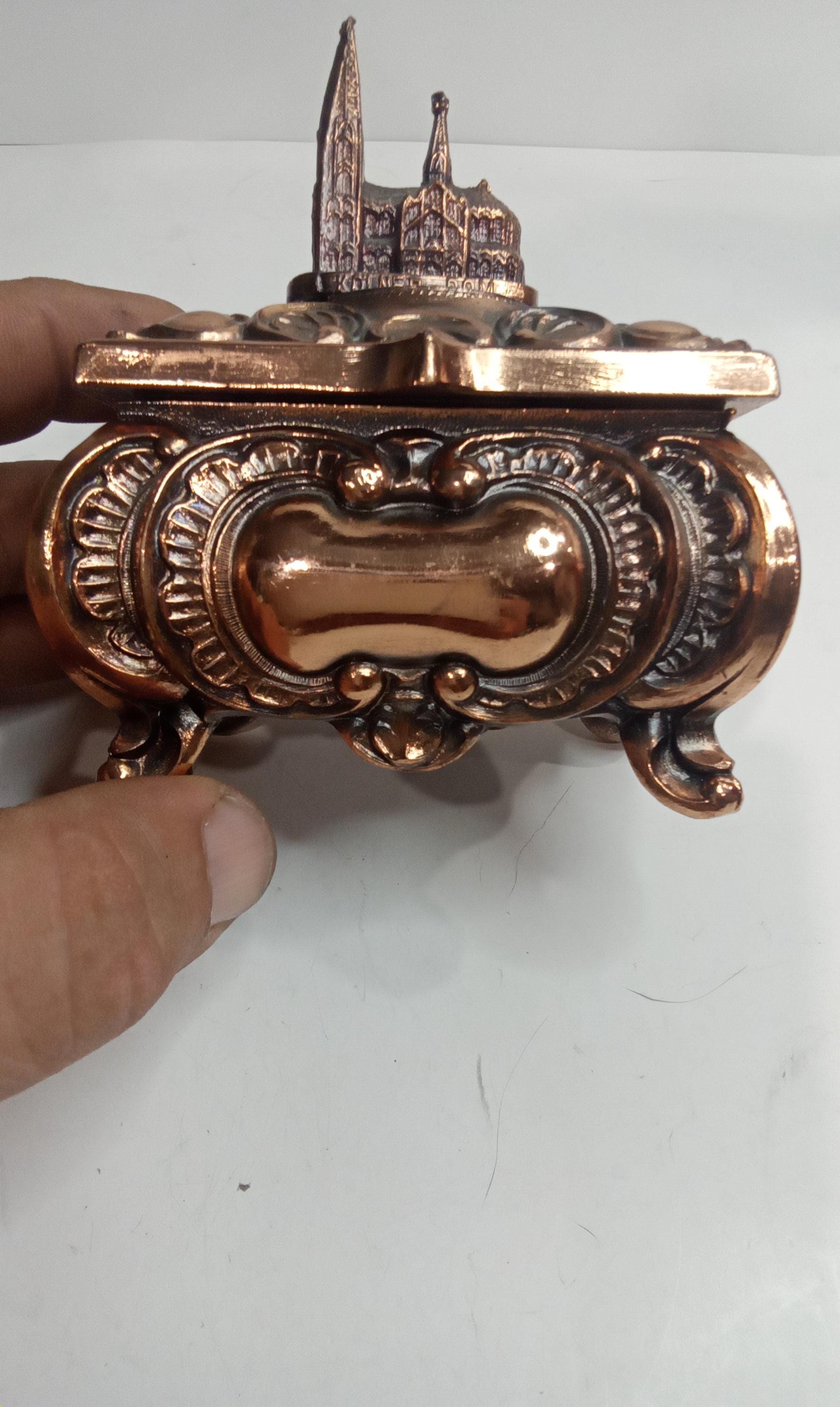 Mid Century Copper Cologne Trinket Box Made in West Germany - Etsy