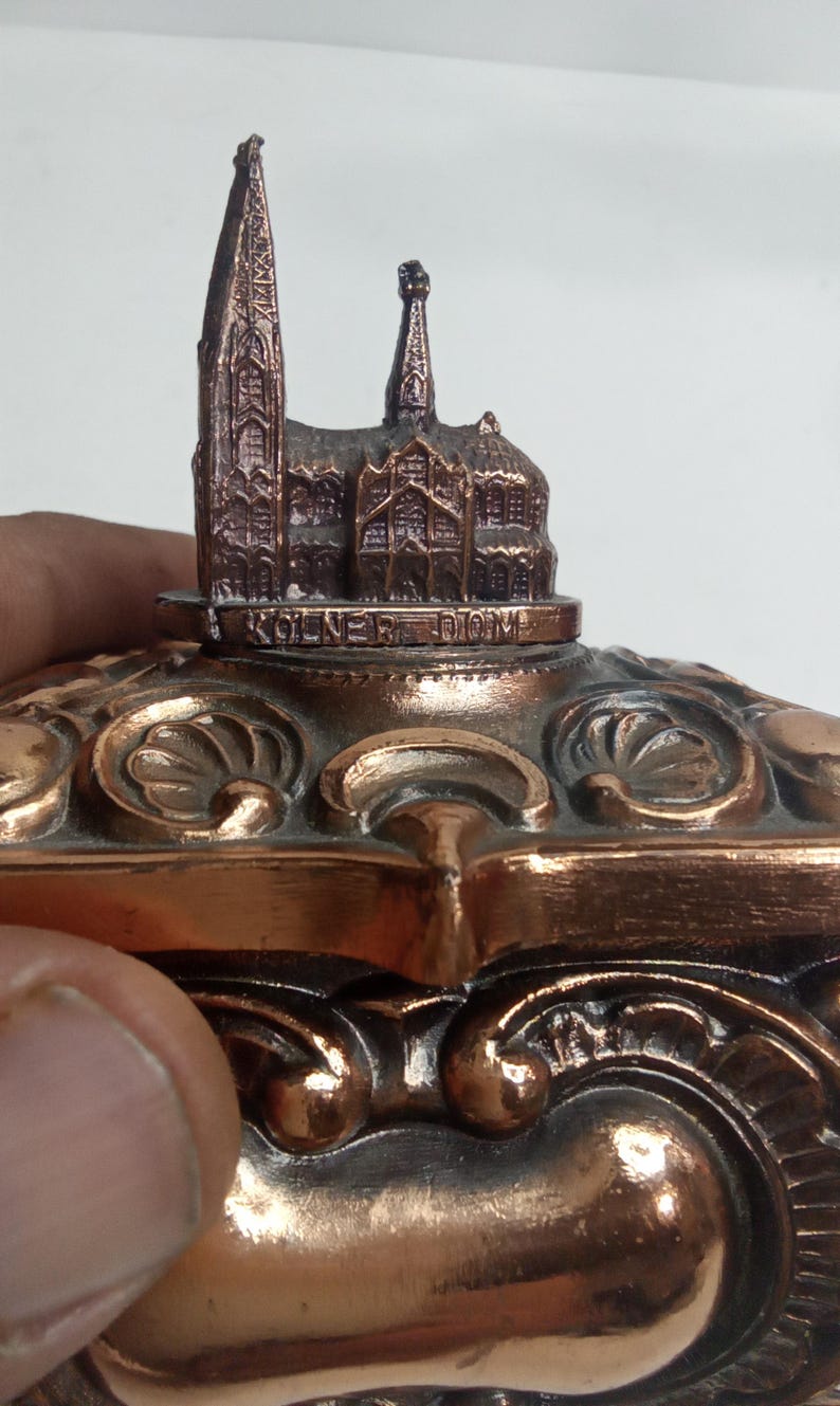 Mid Century Copper Cologne Trinket Box Made in West Germany - Etsy