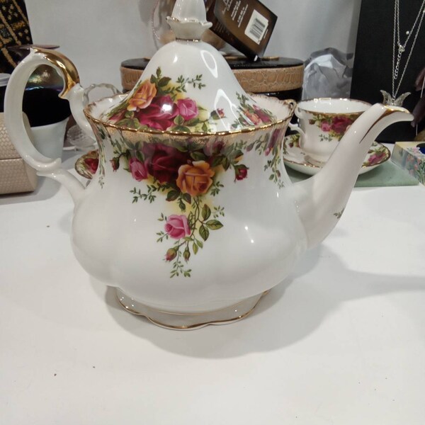 Rose Tea Pot - Etsy
