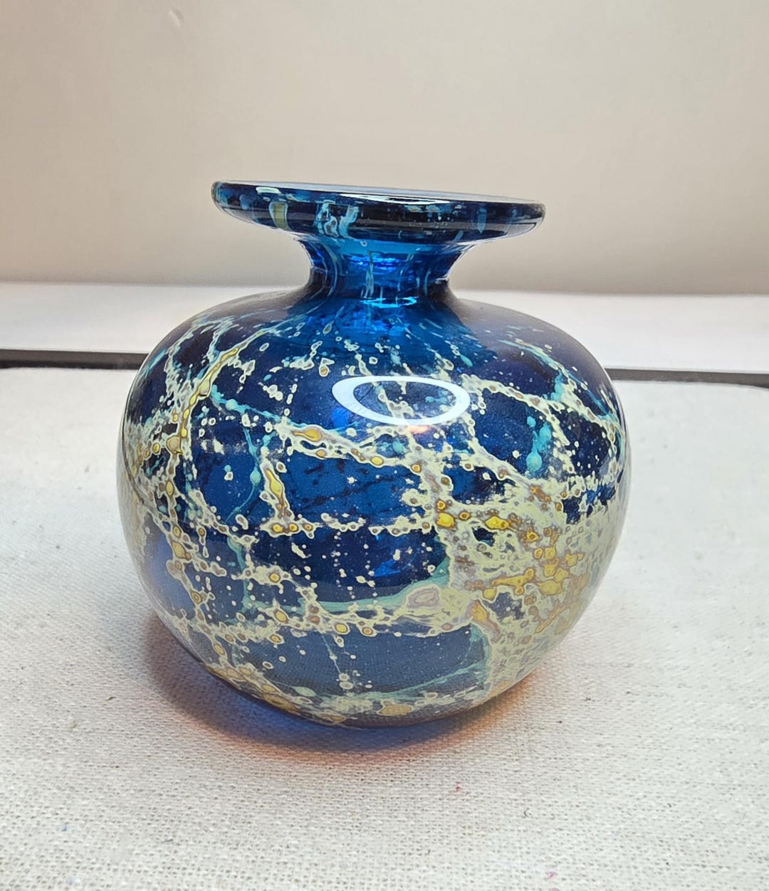 Beautiful Signed MCM Mdina Malta Art Glass Vase, Hand Blown in the ...