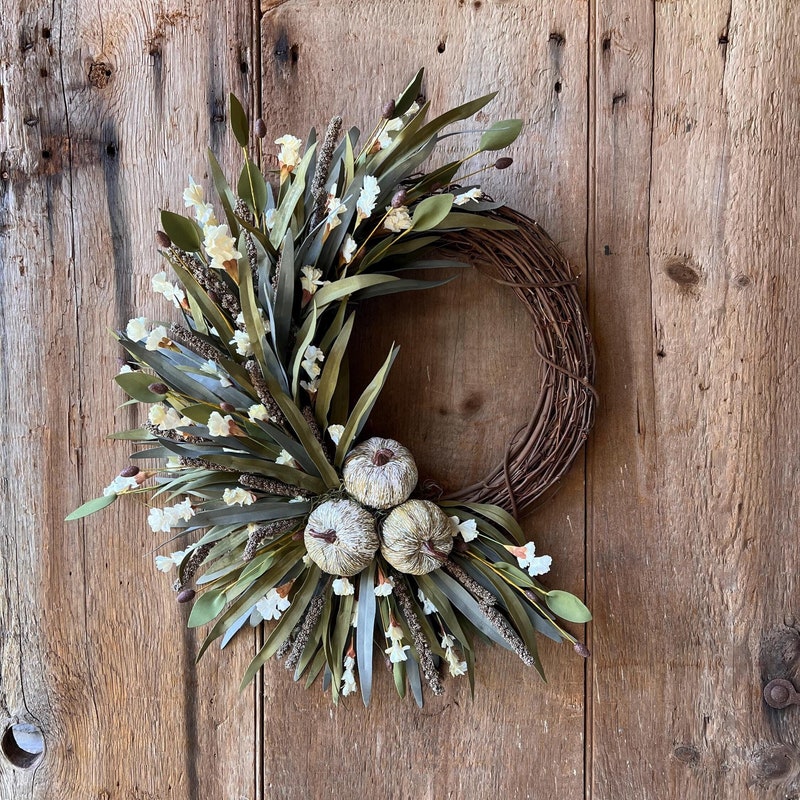 Rustic Fall Wreath - Etsy