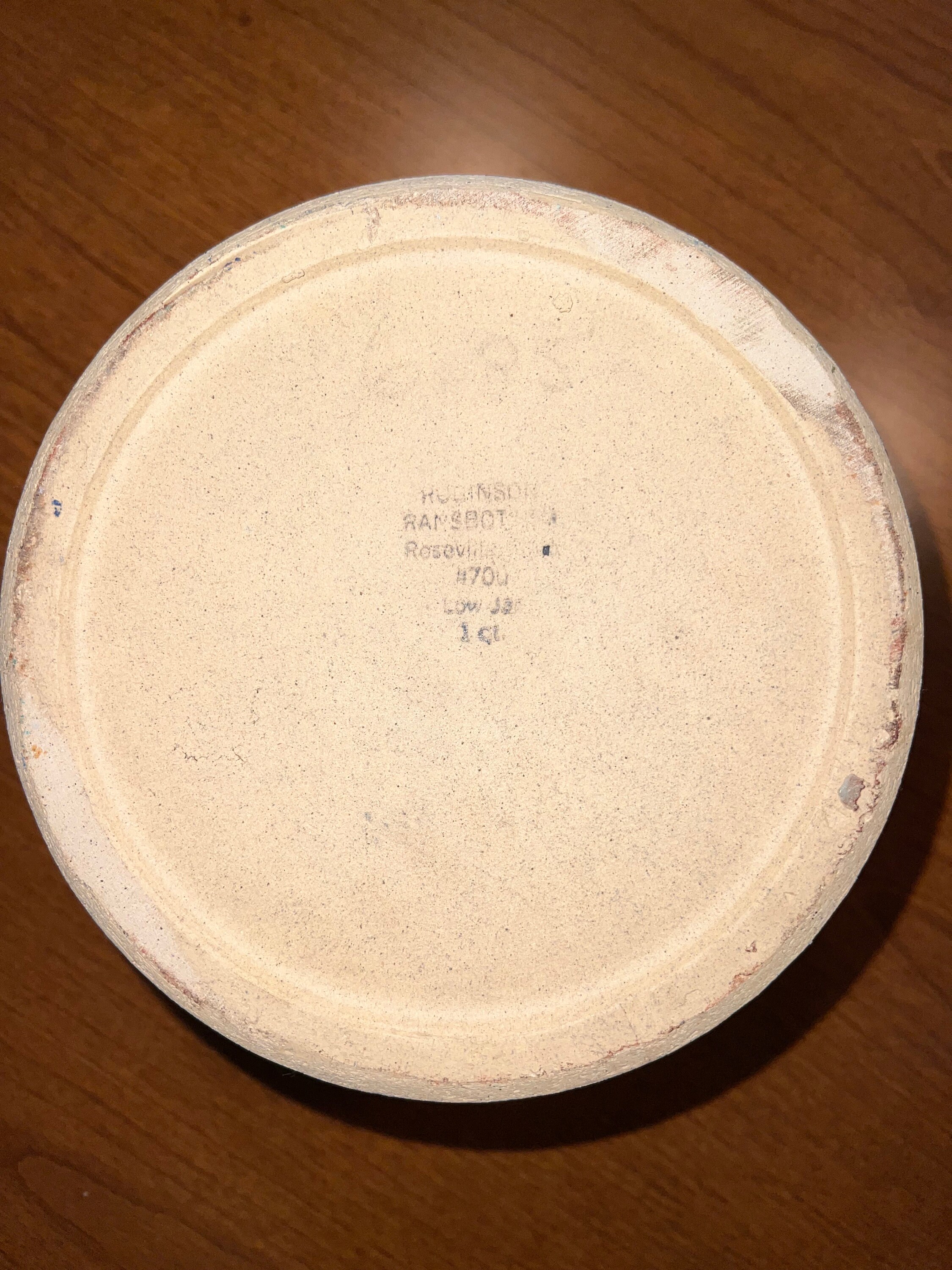 Robinson Ransbottom Pottery Blue Spongeware Crock - Etsy