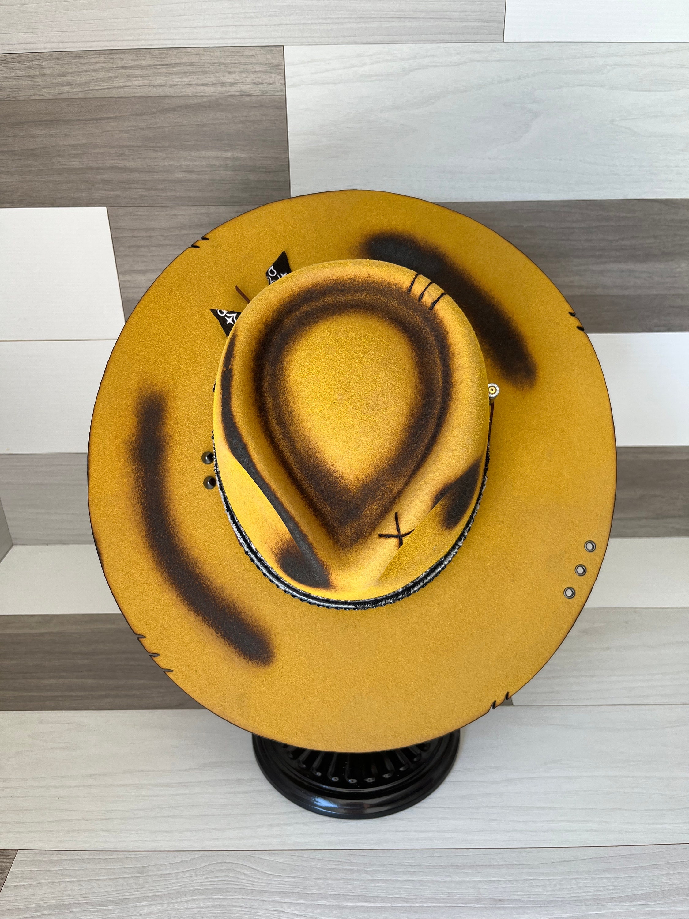 Poison Custom Felt Hat, Western Hat, Wide Brim Hat, Cowboy Hat, Rocker ...