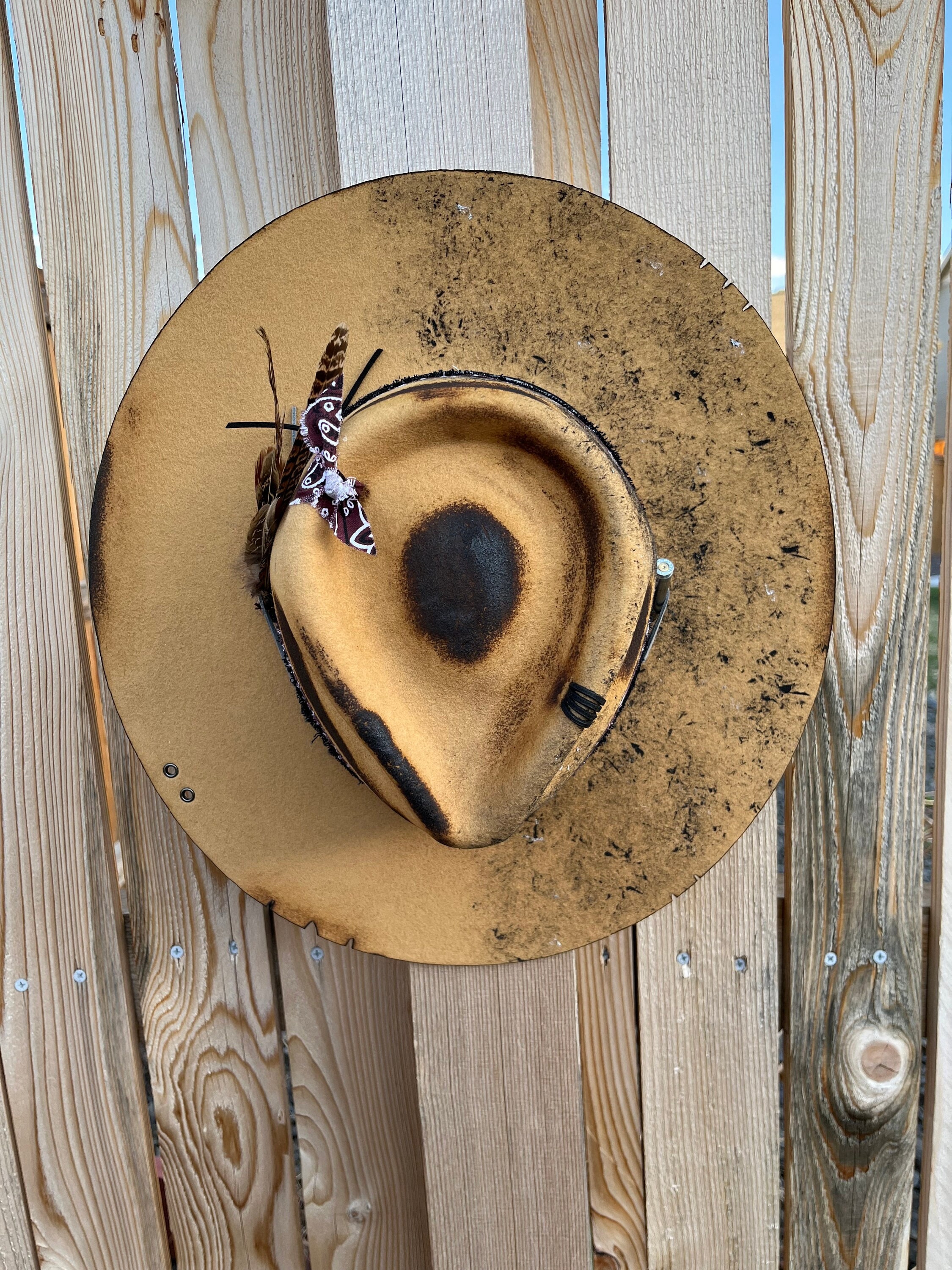 Sandstone | Custom Felt Hat, Custom Burned Hat, Western Hat, Cowboy Hat ...