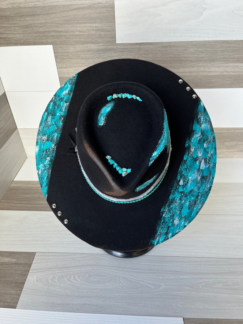 Electric Night | Custom Felt Hat, Western Hat, Wide Brim Hat, Cowboy ...