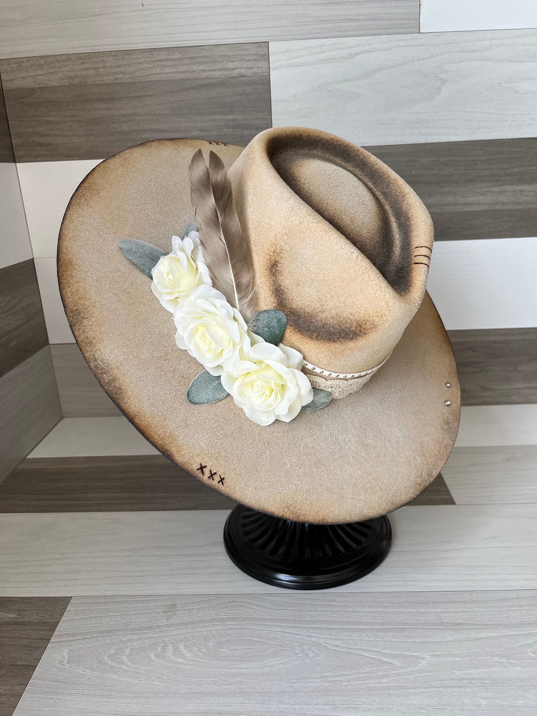 Antique Bride | Custom Felt Hat, Western Hat, Wide Brim Hat, Cowboy Hat ...