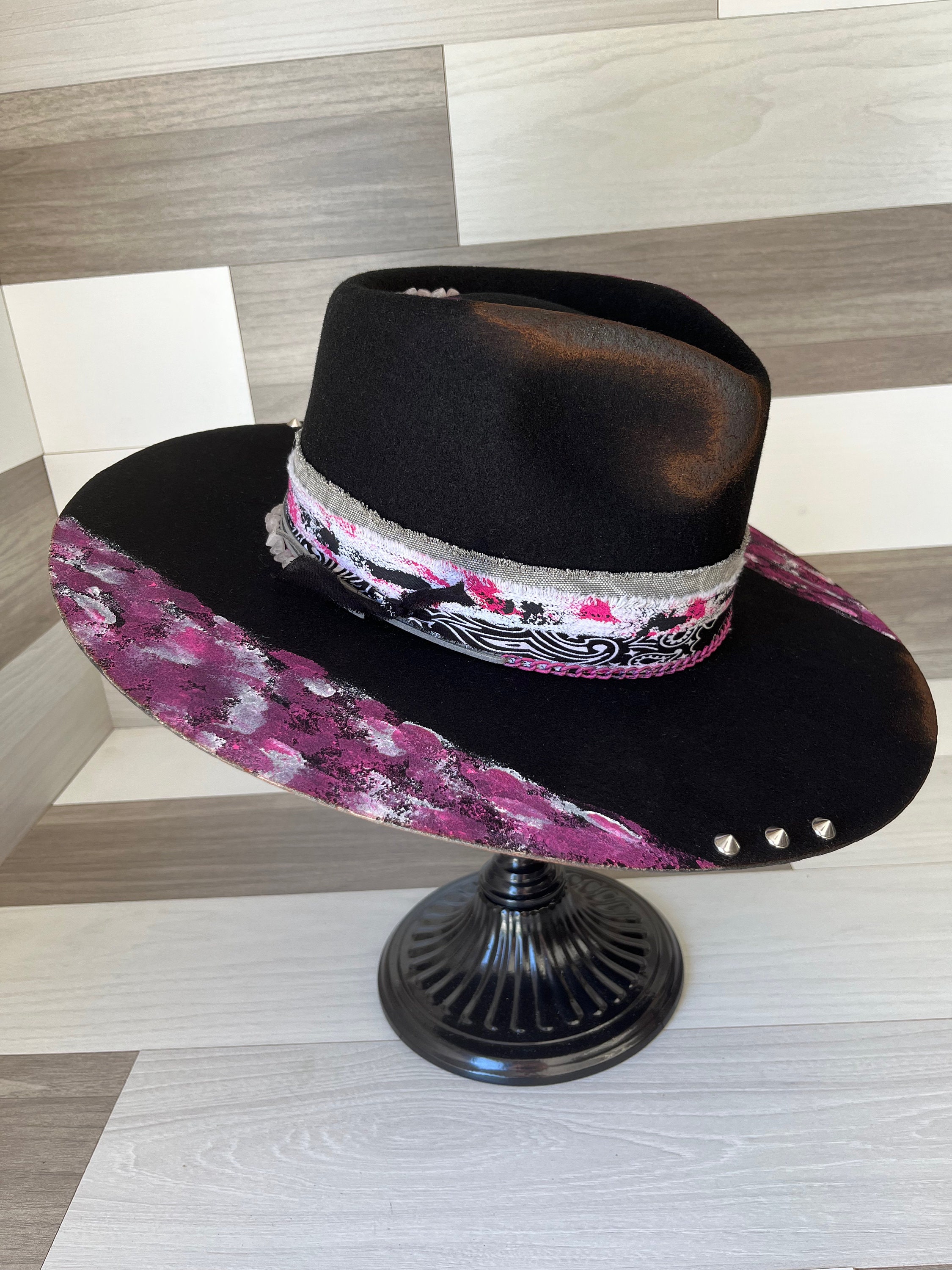 Electric Dawn | Custom Felt Hat, Western Hat, Wide Brim Hat, Cowboy Hat ...