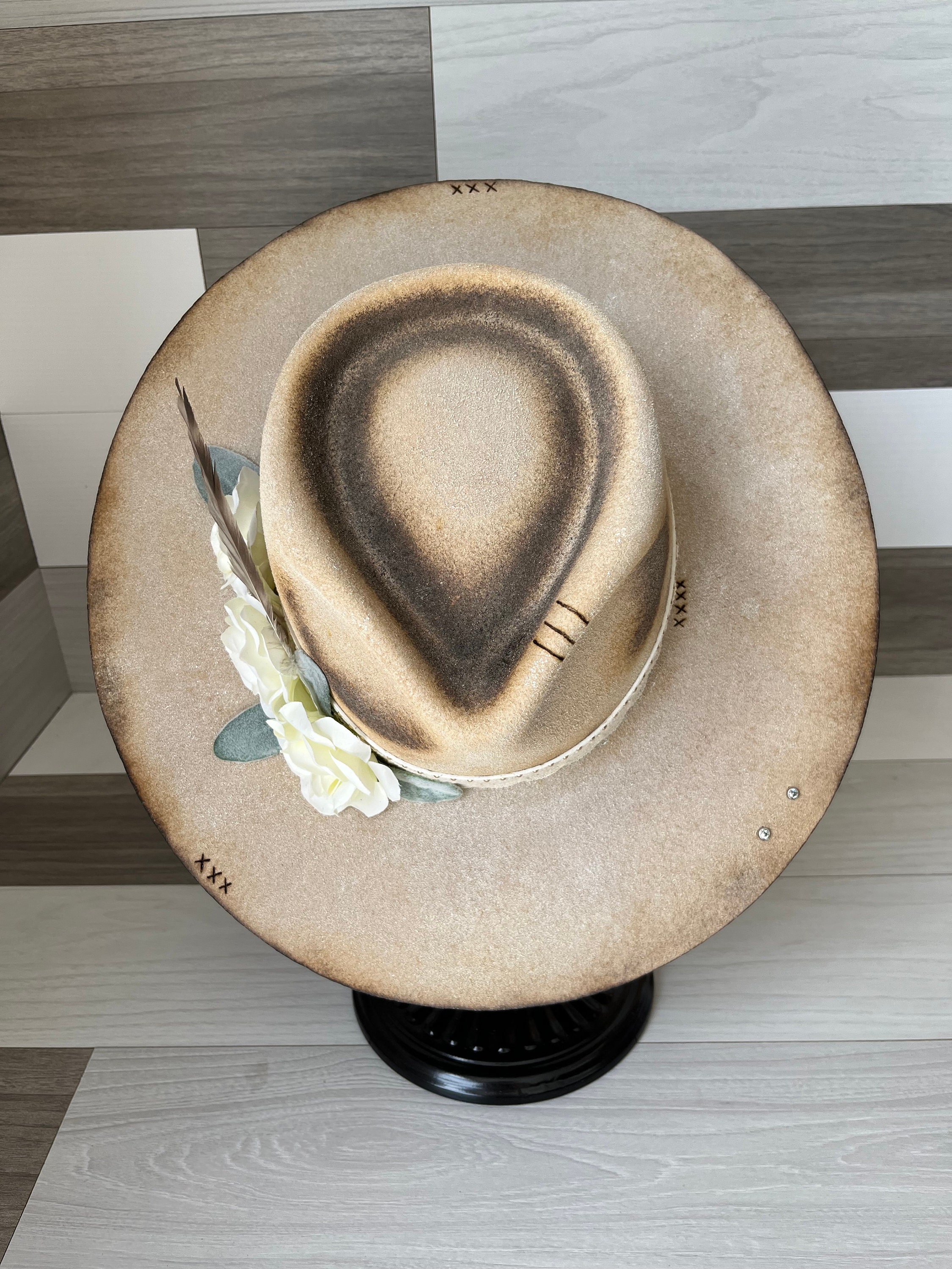 Antique Bride | Custom Felt Hat, Western Hat, Wide Brim Hat, Cowboy Hat ...