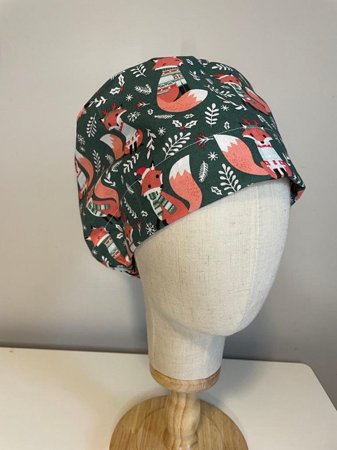 Fox in Sweaters Scrub Cap Multiple Styles - Etsy