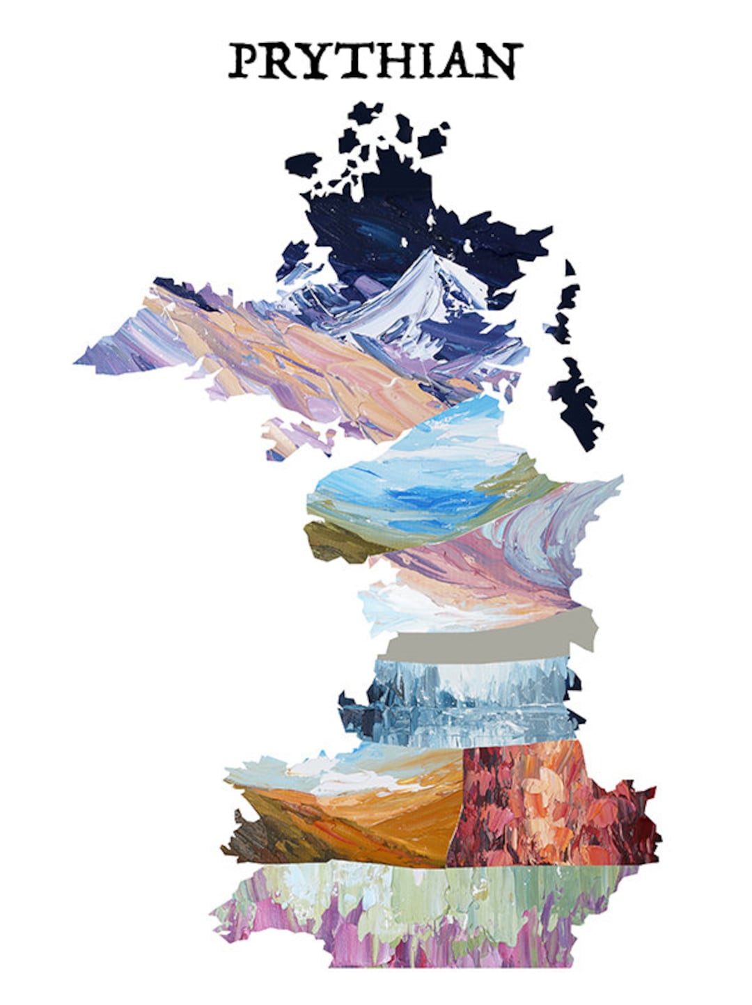 Map of Prythian Officially Licensed ACOTAR Fantasy Map - Etsy