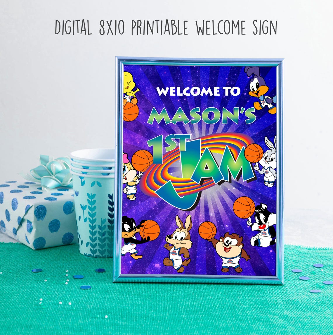 Editable Welcome Sign 8 X 10", Table Top Birthday Party Sign, Birthday ...