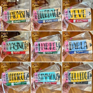Personalized Name Dry Erase White Board Eraser & Marker Teacher Gift ...