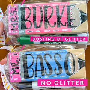 Personalized Name Dry Erase White Board Eraser & Marker Teacher Gift ...