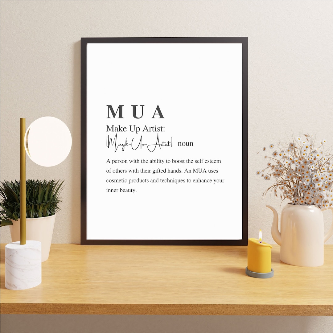 MUA Make up Artist Definition, Modern Wall Art Print, MUA ,make up ...