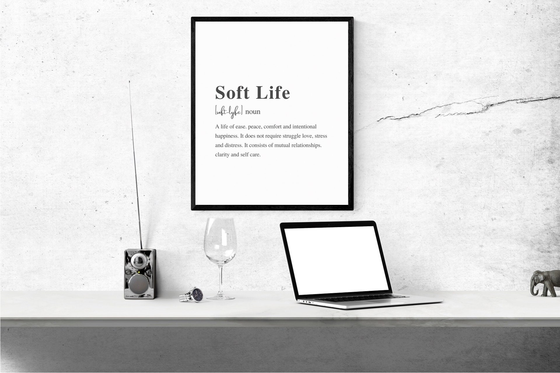 Soft Life Definition, Modern Wall Art Print, Soft Life Babe , Soft Life ...