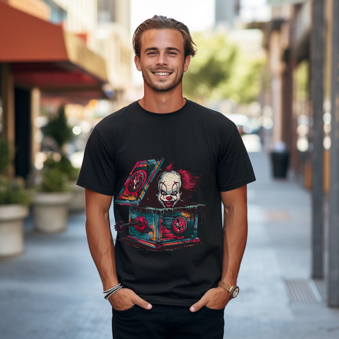 Creepy Clown Jack in the Box Shirt Clowncore Shirt Goth Clown Halloween ...