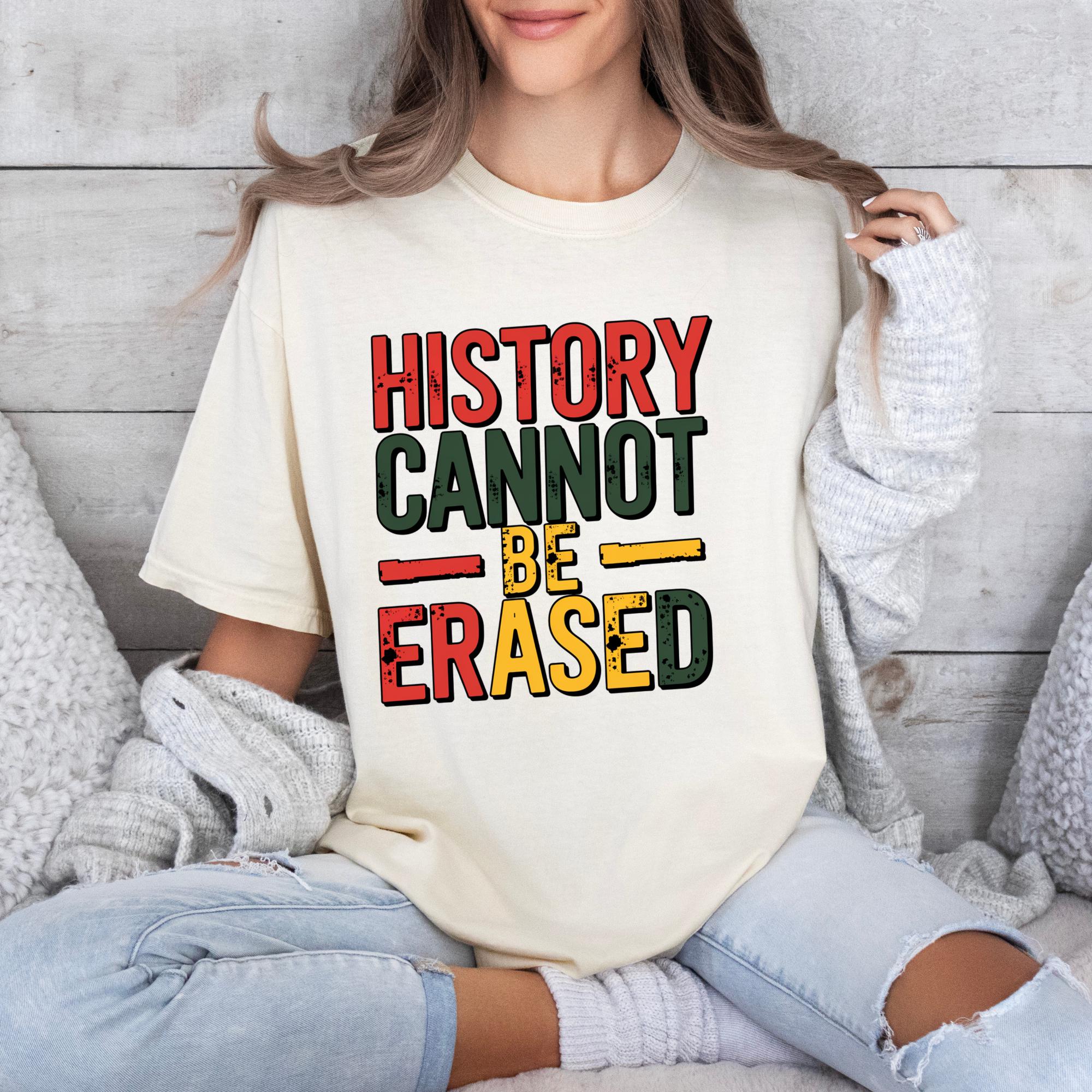 Black Pride History Cannot Be Erased T-shirt, Anti Trump Protest Shirt ...