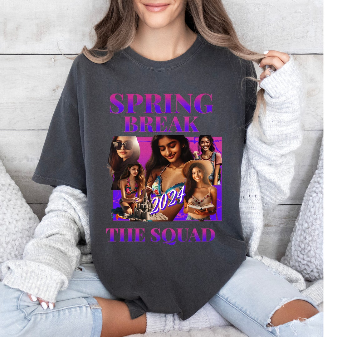 Custom Spring Break 90s Bootleg Comfort Colors T shirt Personalized ...